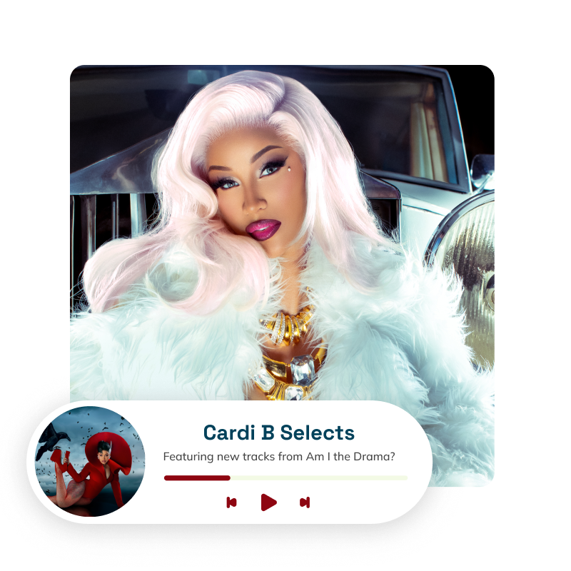 Exclusive music station featuring Cardi B | Feed.fm